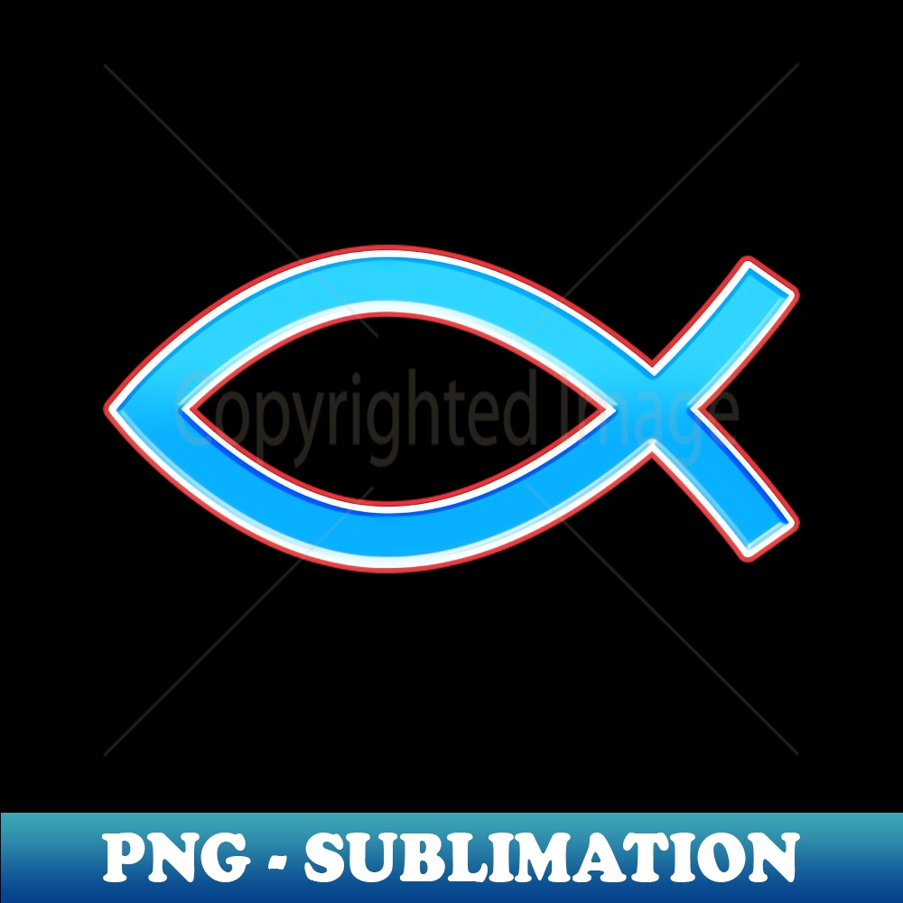 Jesus Fish Ichtys Christian Symbol Red Rand - High-Resolutio - Inspire ...