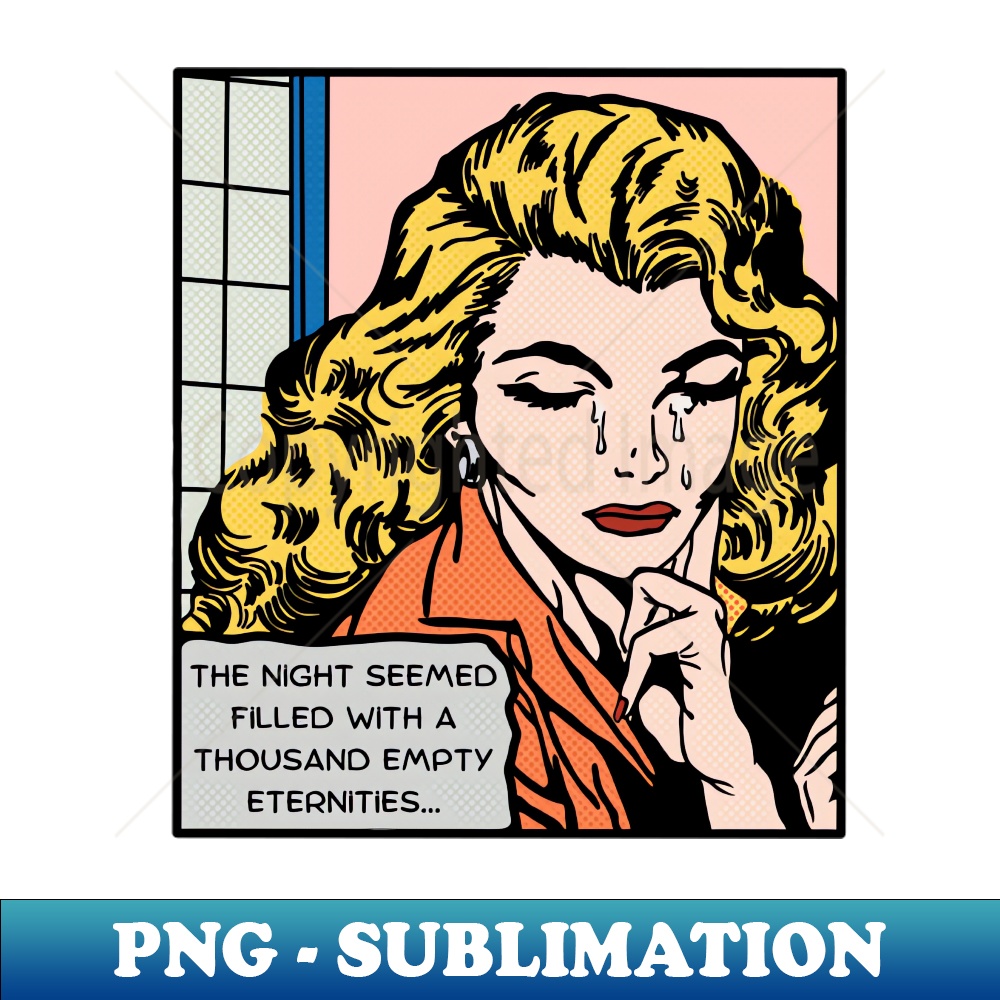 Comic Woman Is Feeling Down - PNG Sublimation Digital Downlo | Inspire ...