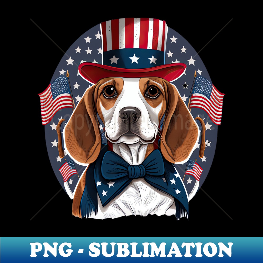 Beagle 4th of July - PNG Transparent Digital Download File f - Inspire ...