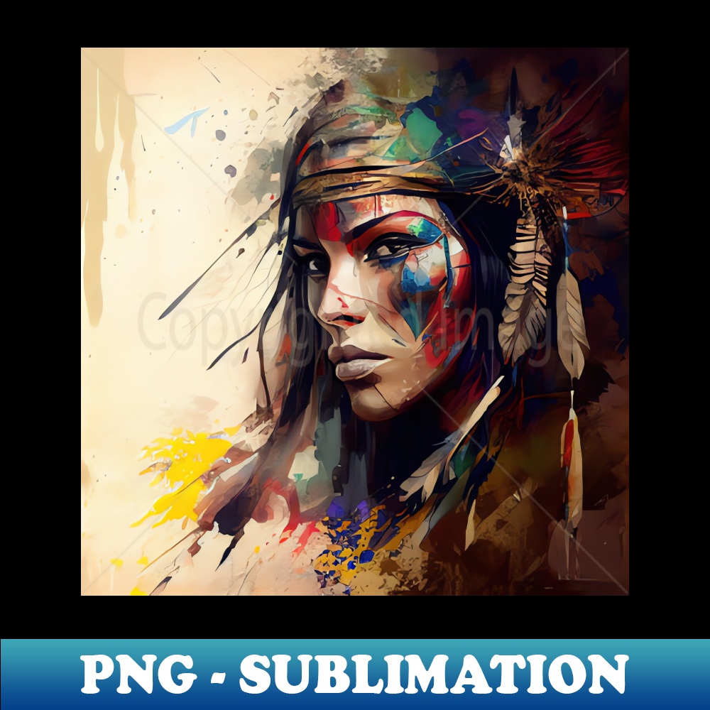 Powerful American Native Warrior Woman 4 - Exclusive Sublima | Inspire ...