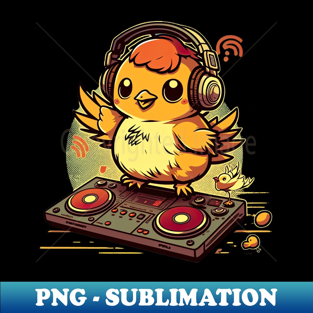 Chicken Dj - PNG Transparent Sublimation File - Defying the | Inspire ...