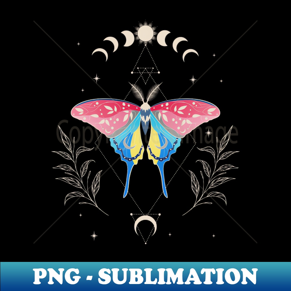 Genderflux Luna Moth LGBT Pride Flag - PNG Transparent Digit | Inspire ...