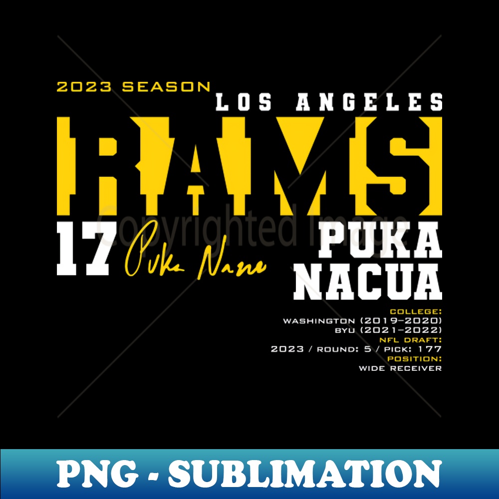 Nacua - Rams - 2023 - Elegant Sublimation PNG Download - Per - Inspire ...
