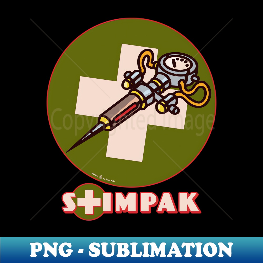 Retro Stimpak - PNG Sublimation Digital Download - Capture I - Inspire ...