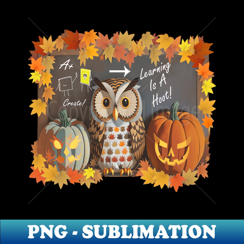 Teachers Learning Is A Hoot Fall - Unique Sublimation PNG Do - Inspire ...