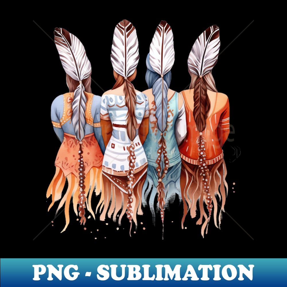 Native American Back Women 3 - Modern Sublimation PNG File - - Inspire ...
