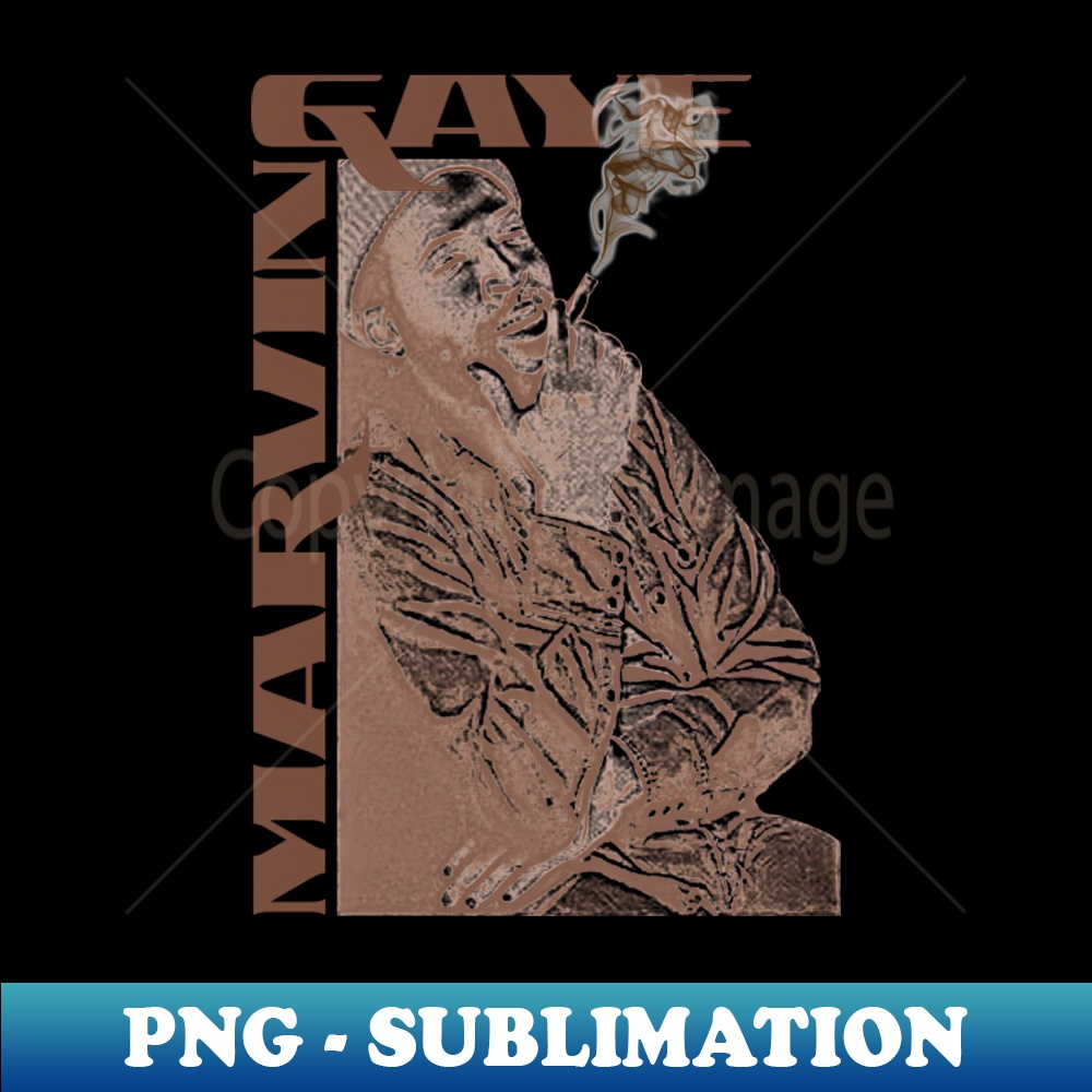 Marvin Gaye Prince of Motown Retro Icon FanArt - PNG Transp - Inspire ...