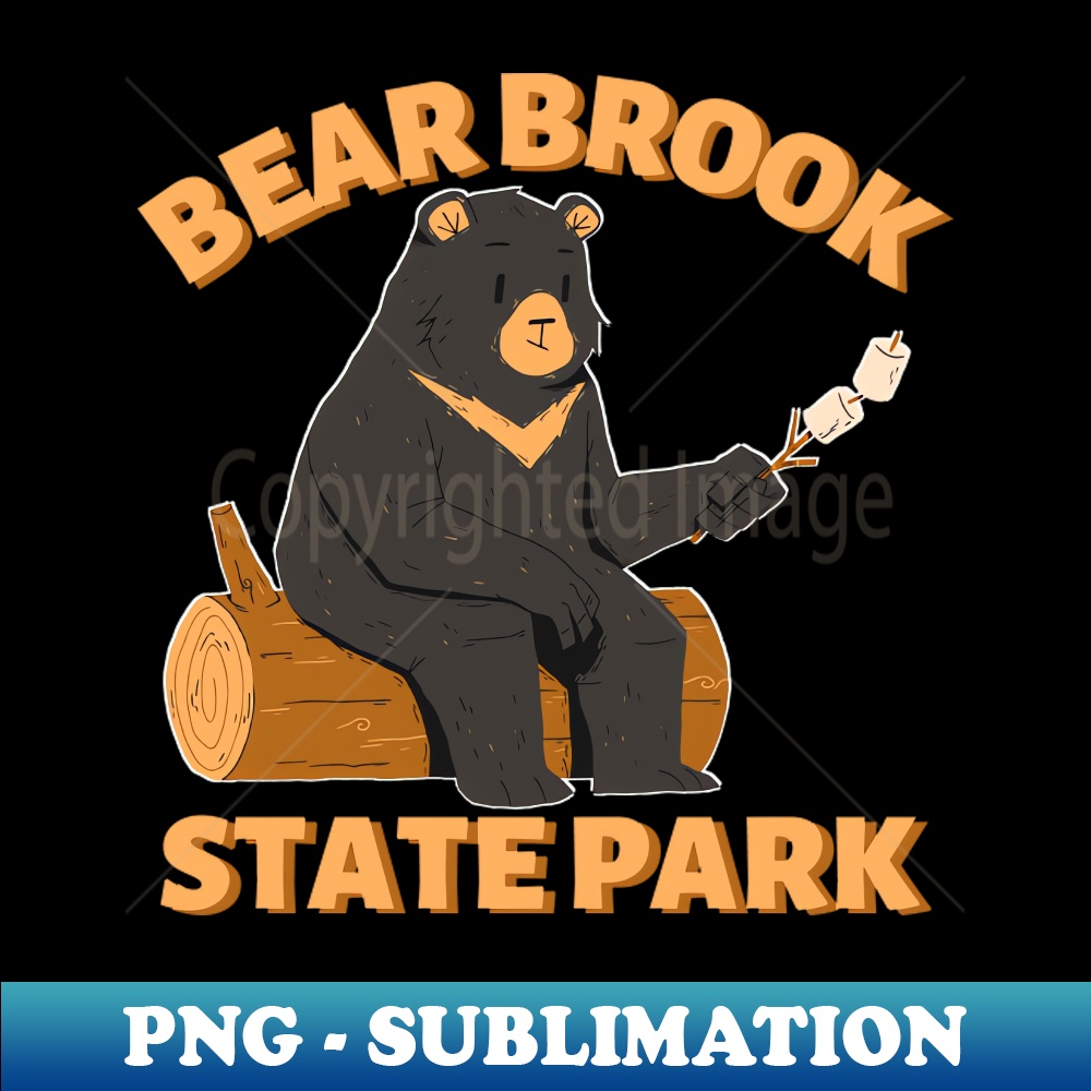 Bear Brook State Park Camping Bear - Trendy Sublimation Digi | Inspire ...