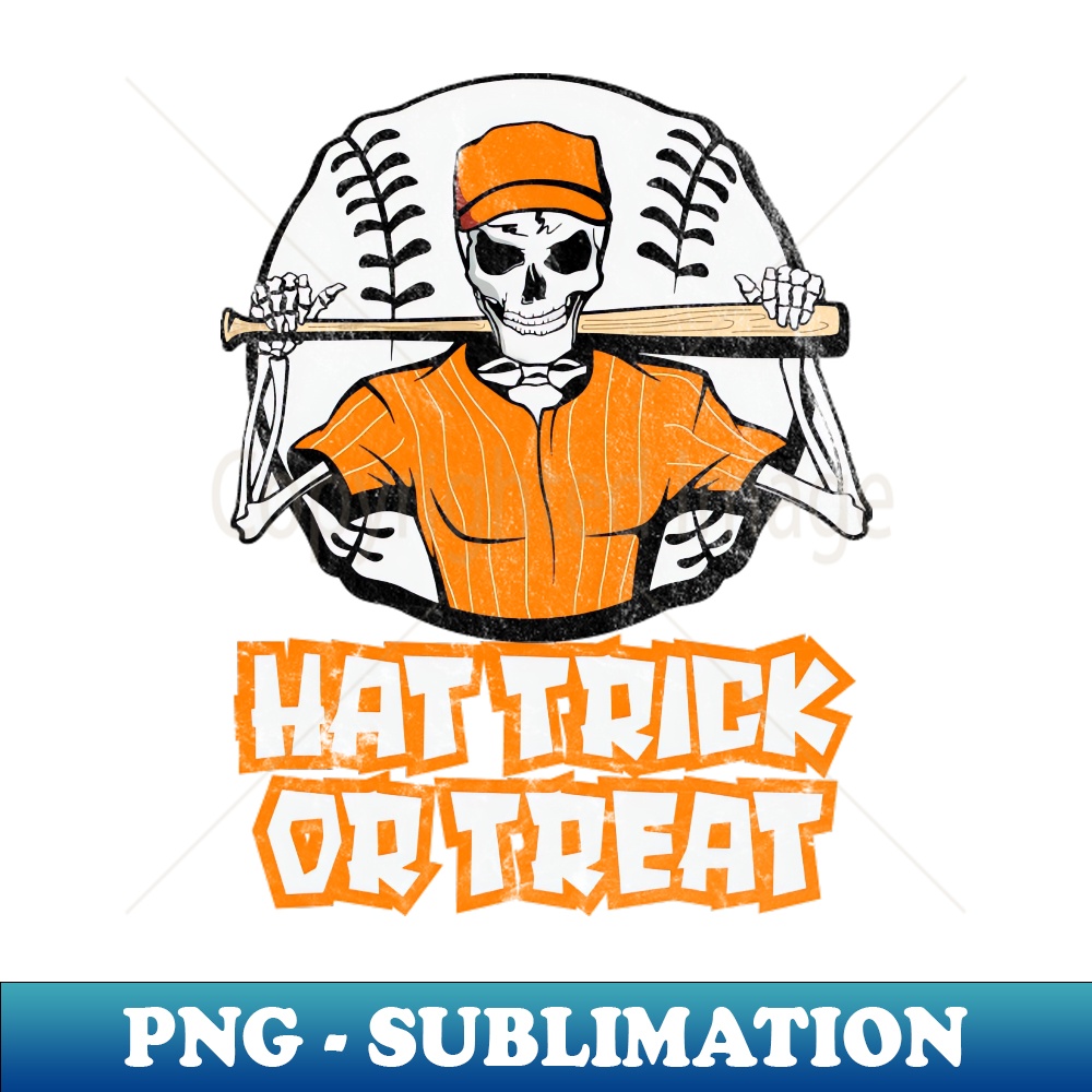 Hat Trick or Treat Skeleton Baseball Halloween Costume Gift | Inspire ...
