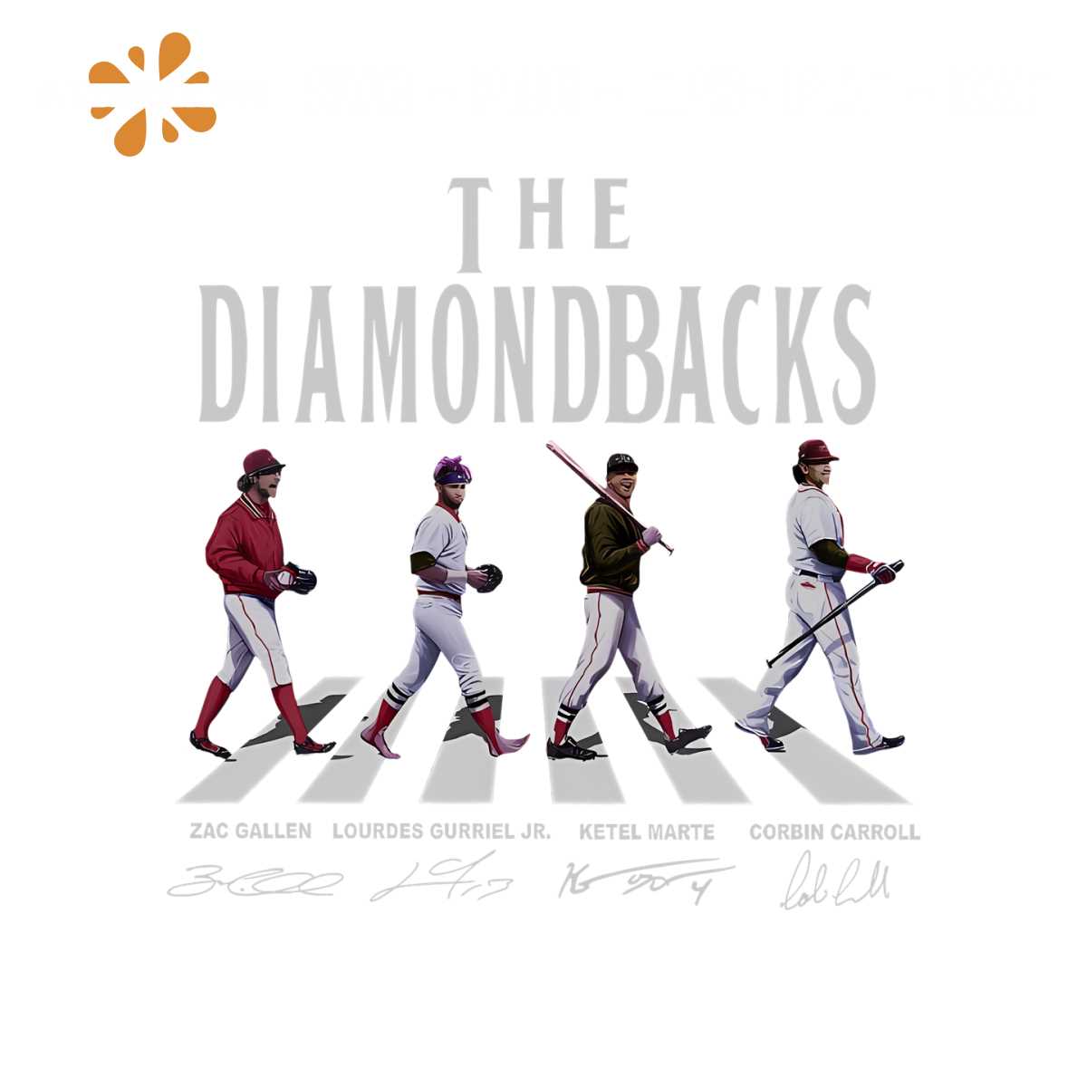 The Diamondbacks Players Walking PNG Sublimation | Inspire Uplift