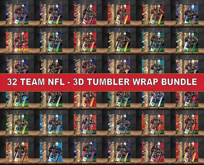 Bundle NFL Logo Tumbler Wrap, NFL Logo,Nfl Logo Team,Nfl Png | Inspire ...