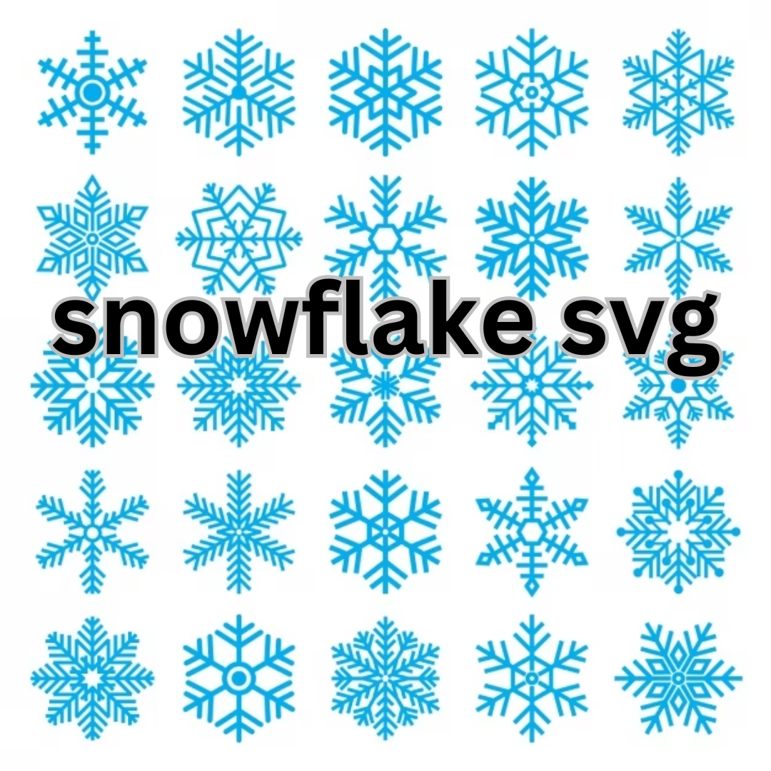 different snowflakes Clip Art logo template , T-shirt svg de | Inspire ...