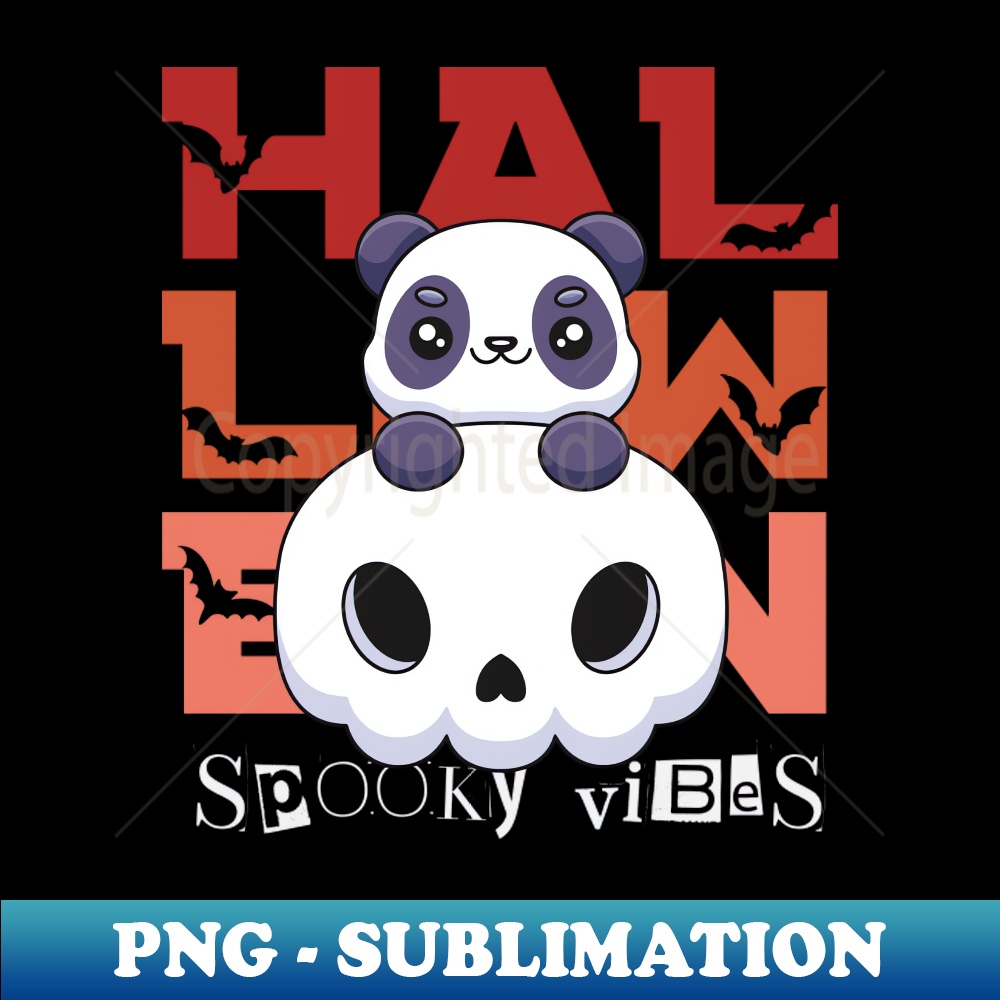 HALLOWEEN SPOOKY VIBES -PANDA SKULL - Exclusive Sublimation | Inspire ...