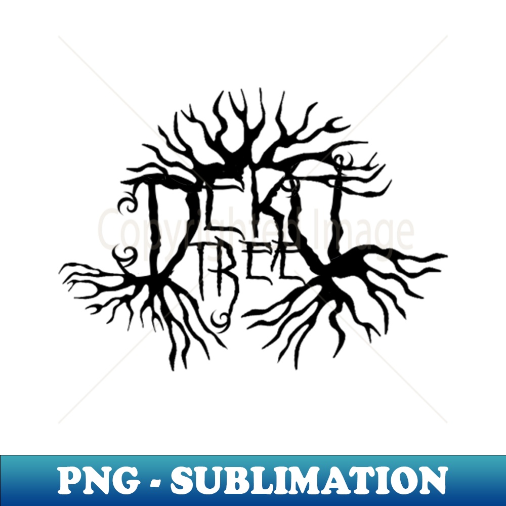 Black Metal Deku Tree Logo - PNG Transparent Sublimation Des - Inspire ...