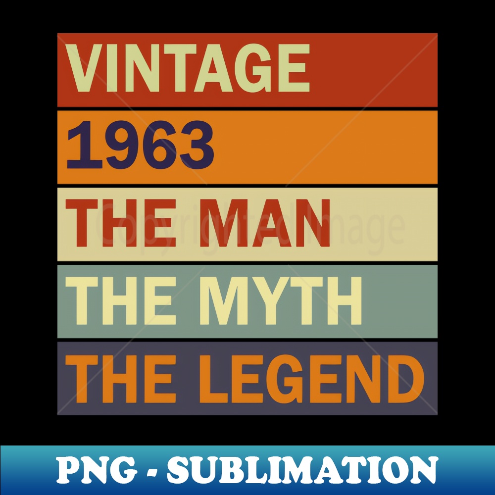 Vintage 1963 The Man The Myth The Legend 60th Birthday - Art | Inspire ...
