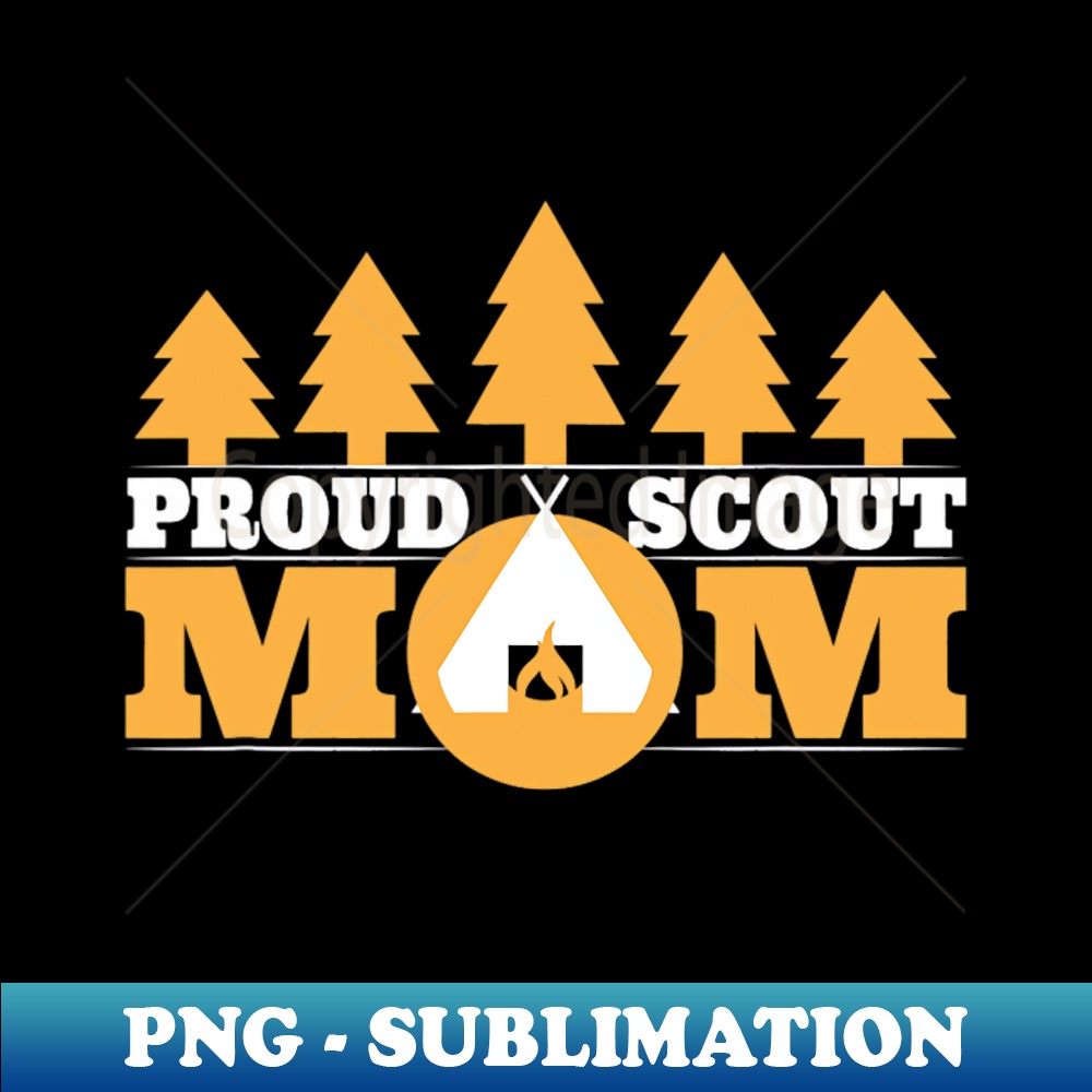 Scout Mom Proud Cub Camping Boy Outdoors Camp Leader - PNG S | Inspire ...