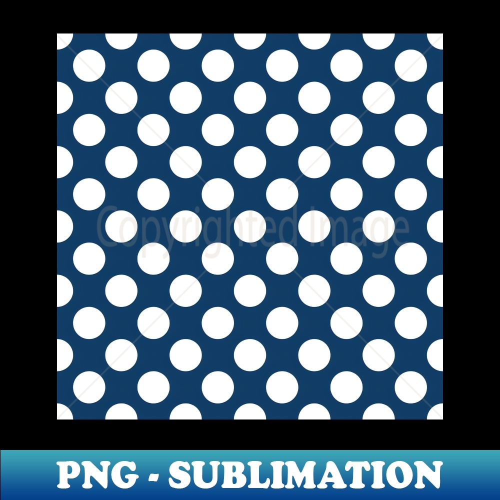 Navy Blue Polka Dots Polka Dot Pattern Dots - Unique Sublima | Inspire ...