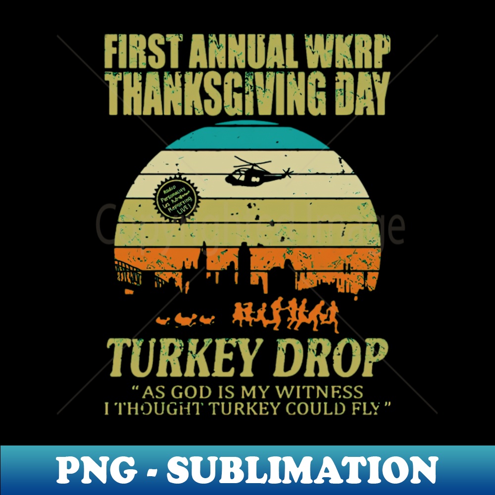 First annual WKRP Turkey Drop with Les Nessman Distressed - | Inspire ...