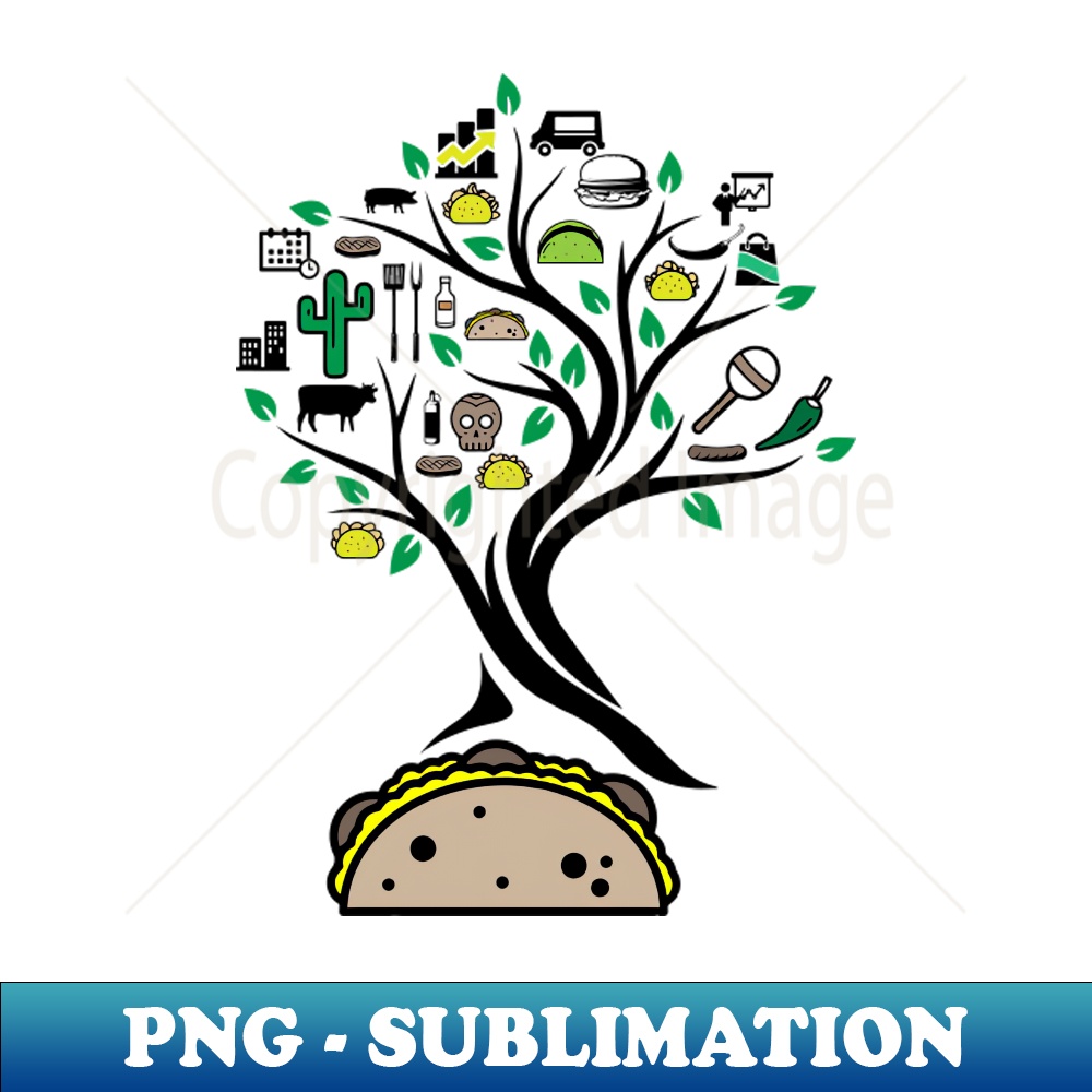 Taco Mexican Tacos Tree Of Life Yoga Celtic Viking Yggdrasil | Inspire ...