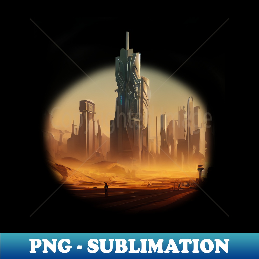 Futuristic Desert City 2045 In Cyberpunk Style - Vintage Sub | Inspire ...