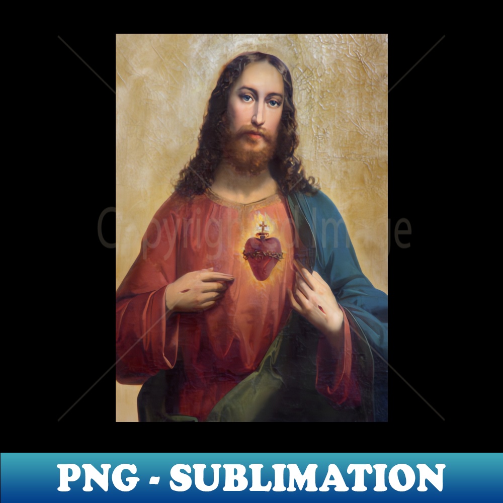 Sacred Heart of Jesus Christ - Elegant Sublimation PNG Downl | Inspire ...