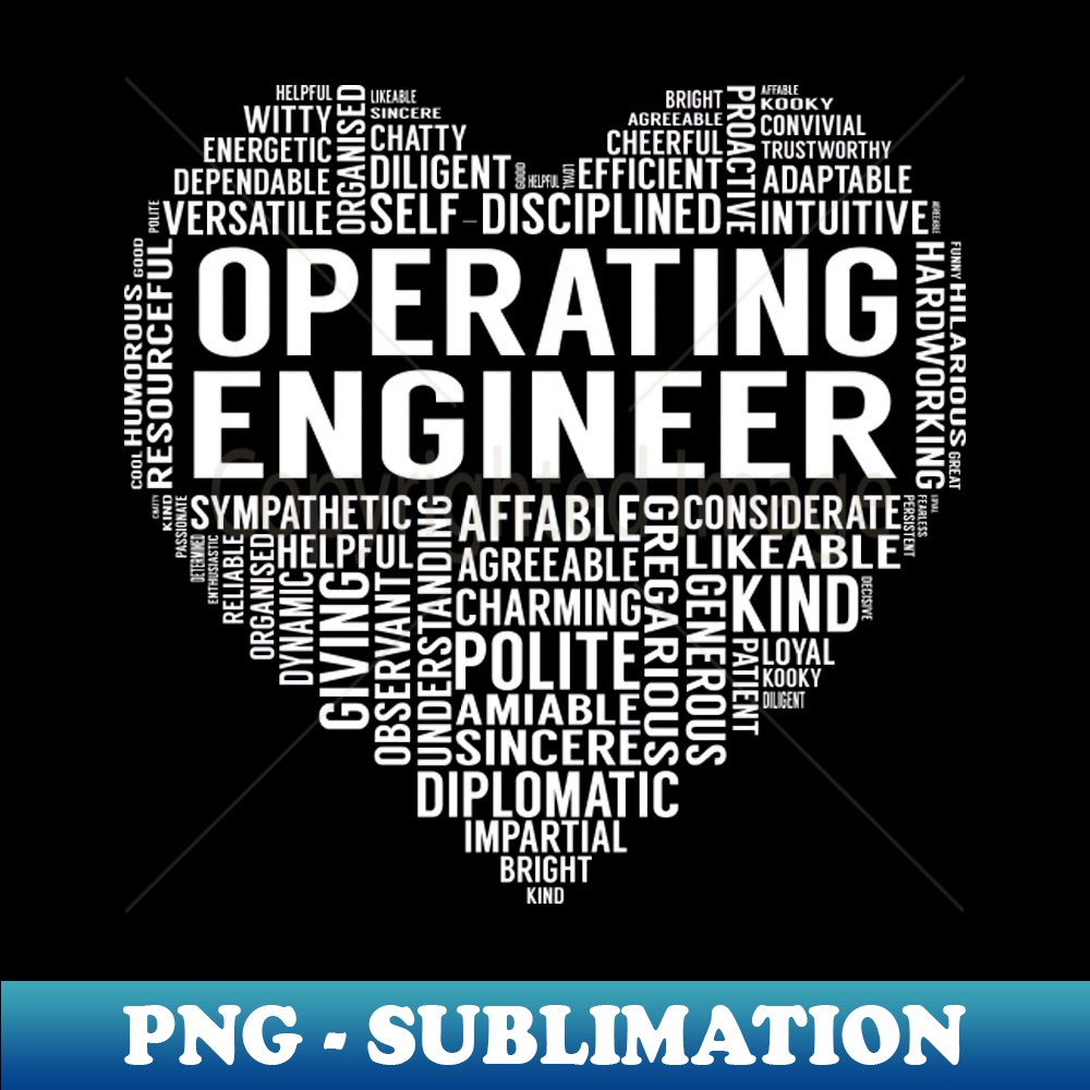 Operating Engineer Heart - High-Resolution PNG Sublimation F - Inspire ...