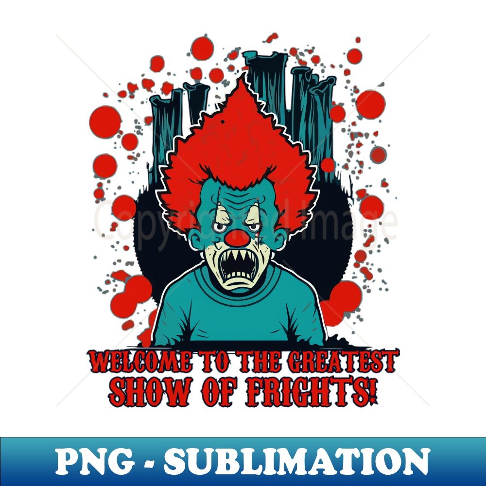 a fright show circus clown - PNG Transparent Sublimation Fil - Inspire ...