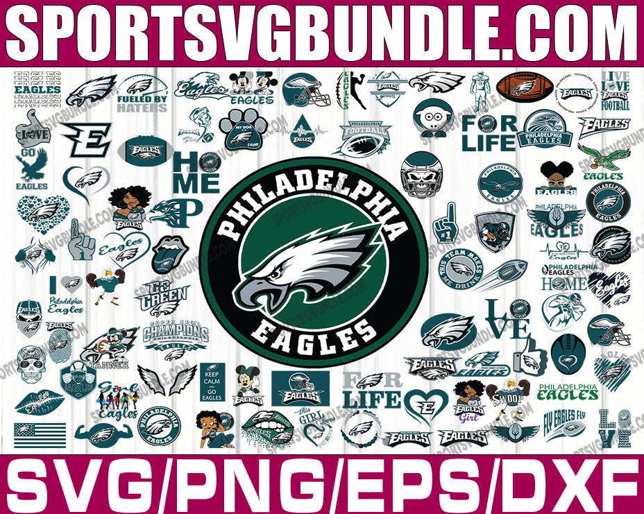 Bundle 91 Files Philadelphia Eagles Football Team Svg, Phila | Inspire ...