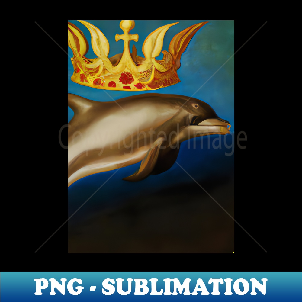 Dolphin with a Crown - Special Edition Sublimation PNG File | Inspire ...