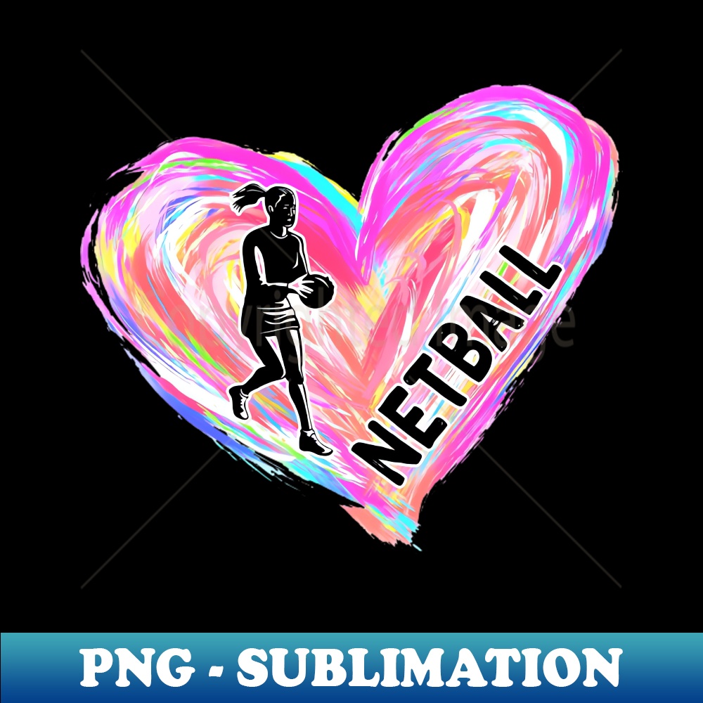 Netball watercolor heart brush - PNG Transparent Digital Dow | Inspire ...