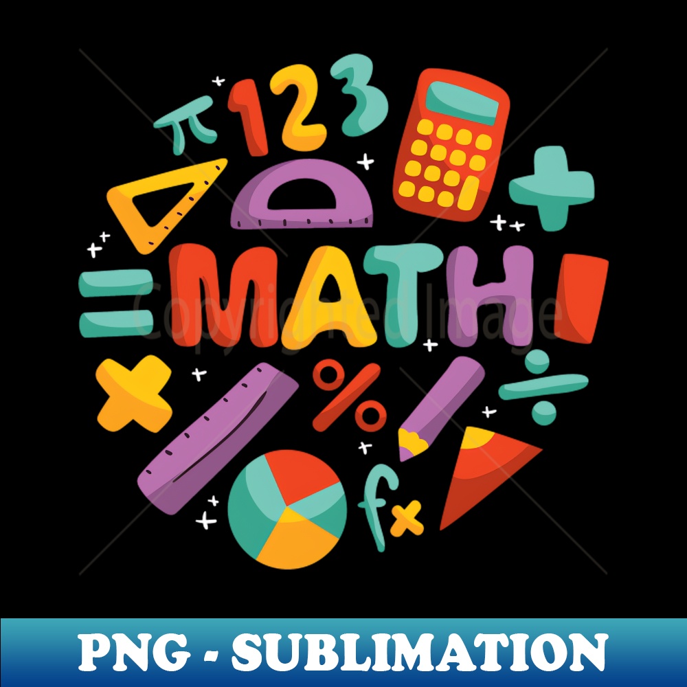 Math - Stylish Sublimation Digital Download - Add a Festive - Inspire ...