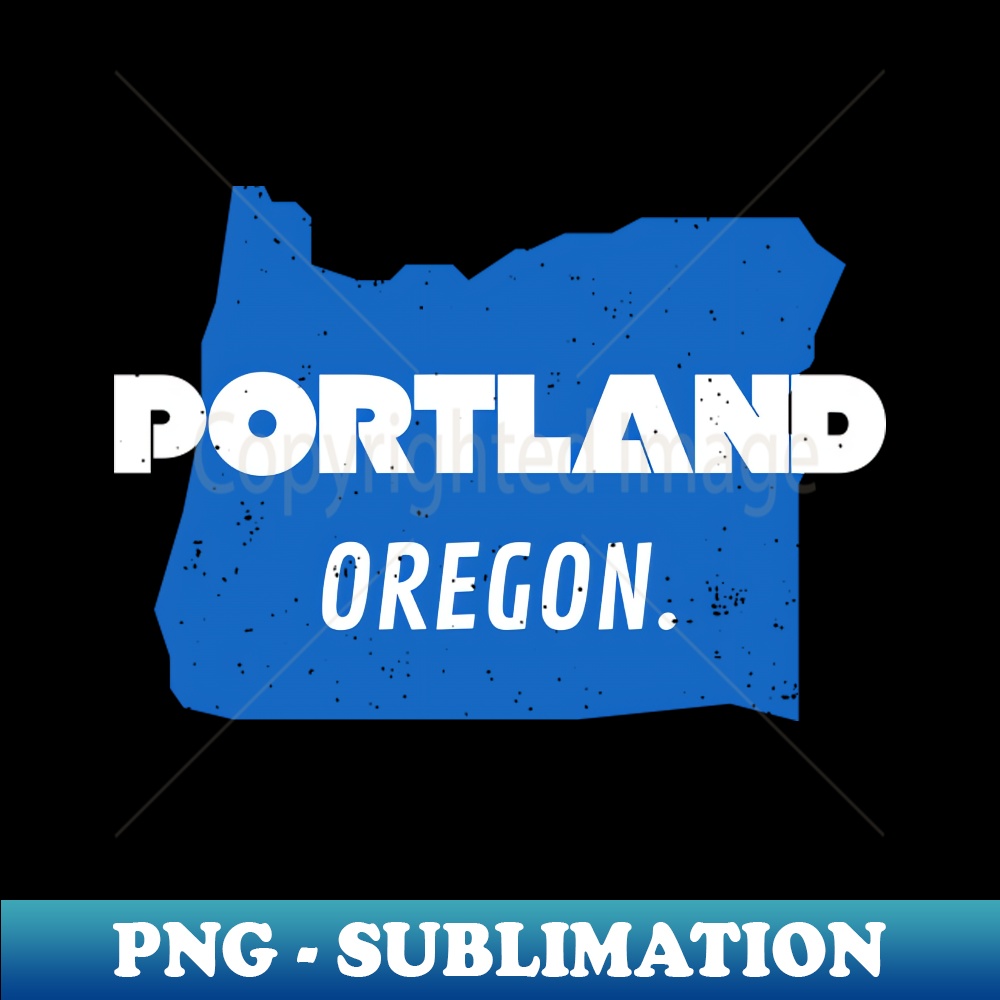 Portland Oregon State Map USA Pride - PNG Transparent Digita | Inspire ...