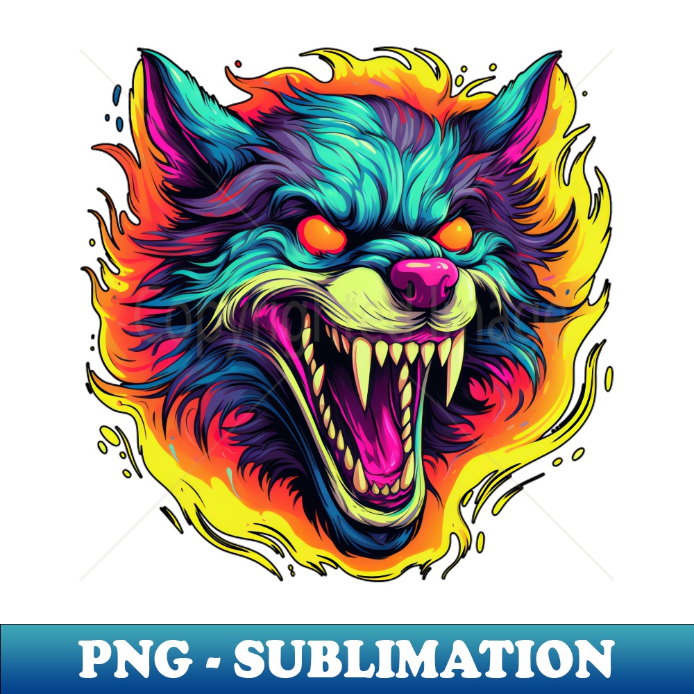 Neon Werewolf - Stylish Sublimation Digital Download - Captu - Inspire ...