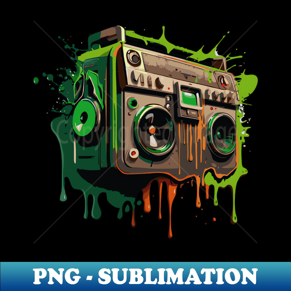 Music Box Ghetto Blaster - PNG Sublimation Digital Download - Inspire ...