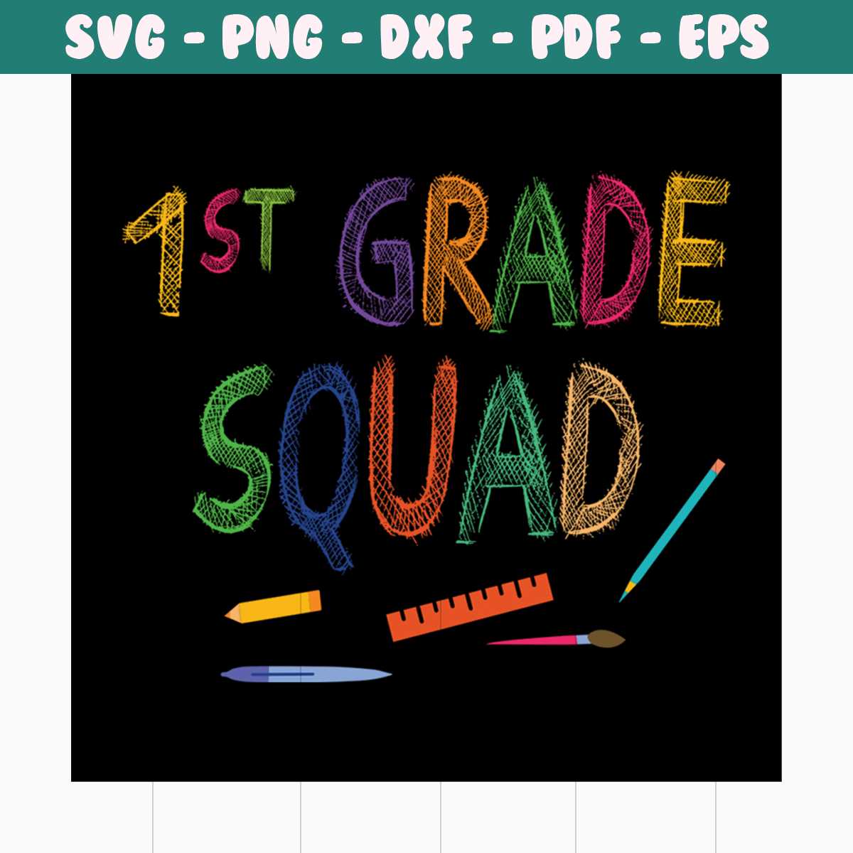 1st grade squad svg, 100th Days svg, back to school svg, sch | Inspire ...