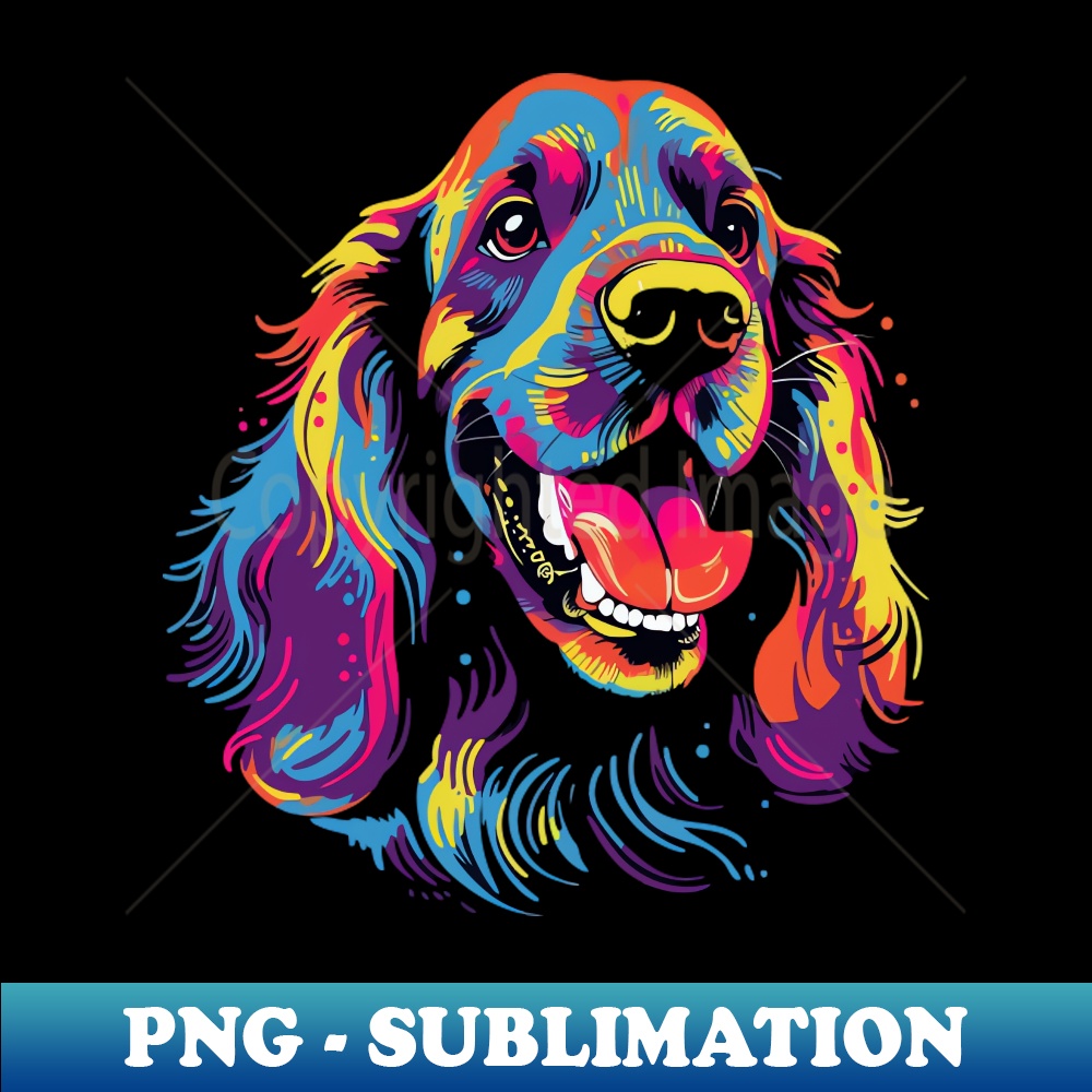Cocker Spaniel Smiling - Aesthetic Sublimation Digital File | Inspire ...