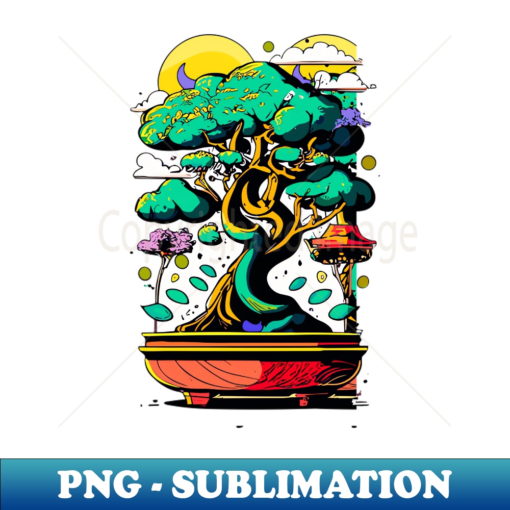 Blissful Bonsai Tree with Serene Branches - Decorative Subli | Inspire ...