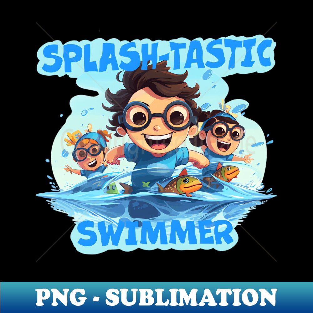 Splash-tastic Swimmer - Instant PNG Sublimation Download - P | Inspire ...