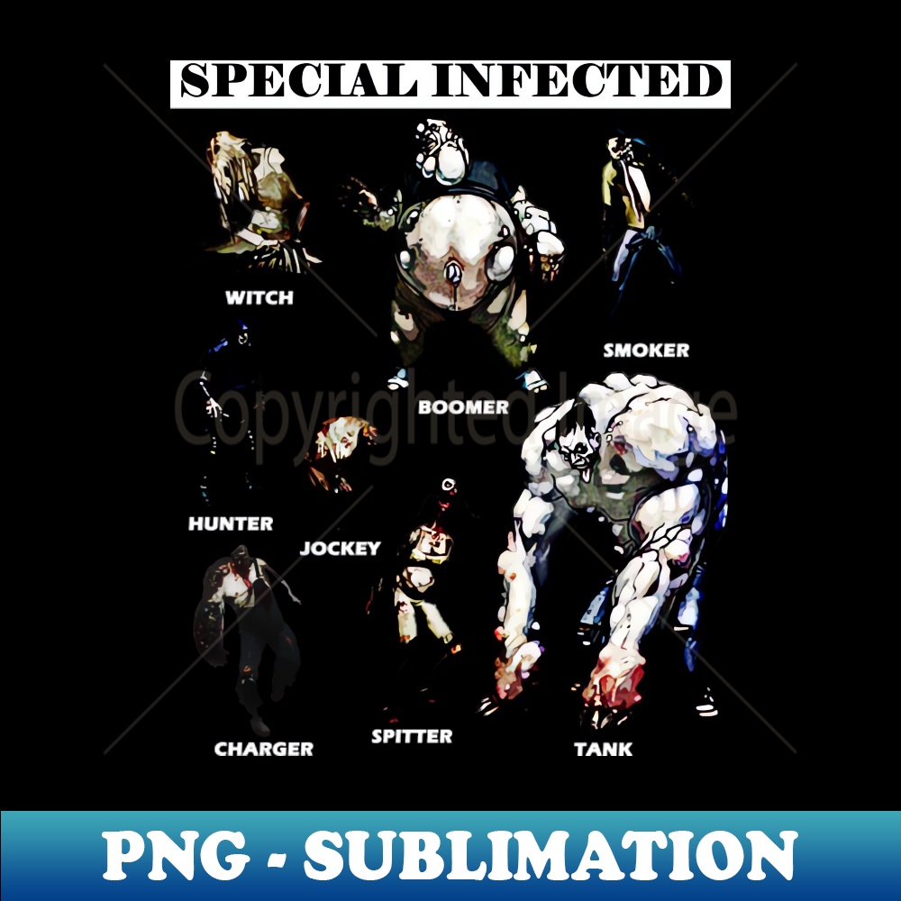 Left 4 Dead - Special Infected white - Premium Sublimation D | Inspire ...