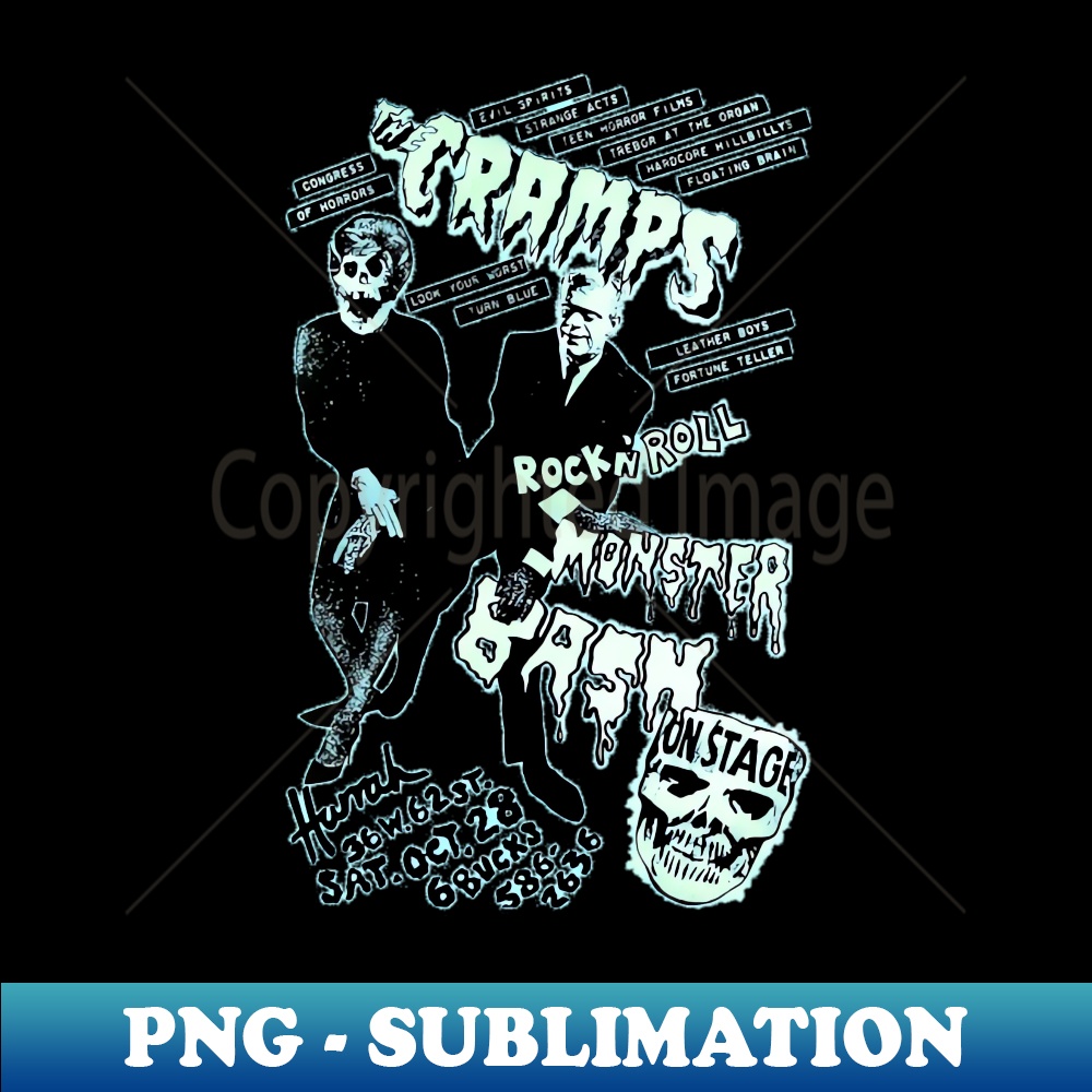 The Cramps Monster Bash - PNG Transparent Sublimation File - | Inspire ...