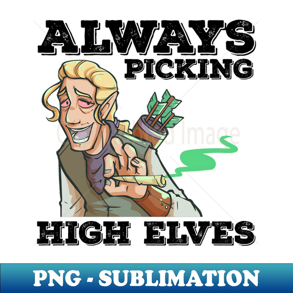 RPG Roleplaying PnP Meme High Elves Weed Smoking Elf Stoner | Inspire ...