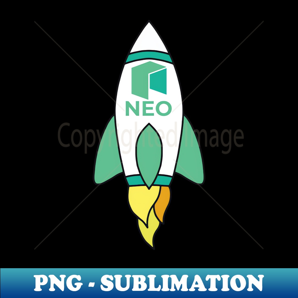 Neo To The Moon Rocket - PNG Transparent Sublimation Design | Inspire ...