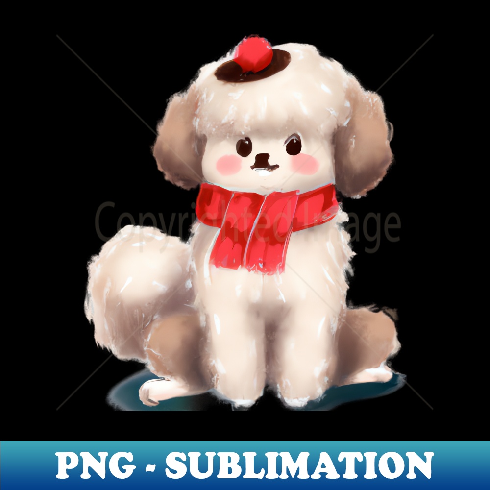 Cute Poodle Drawing - Premium Sublimation Digital Download - | Inspire ...