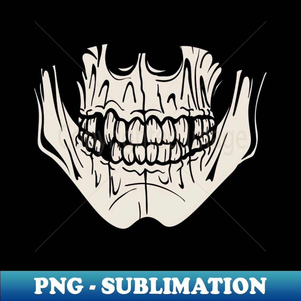 Skull Teeth bite you - skull and bones - Digital Sublimation | Inspire ...