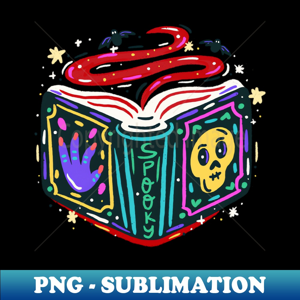 Open Spell Book Illustration - Unique Sublimation PNG Downlo - Inspire ...