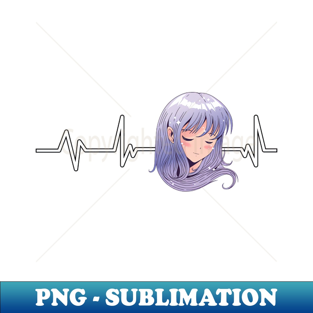Anime Girl Heartbeat Anime Merch Otaku Gift Anime Girl - PNG | Inspire ...