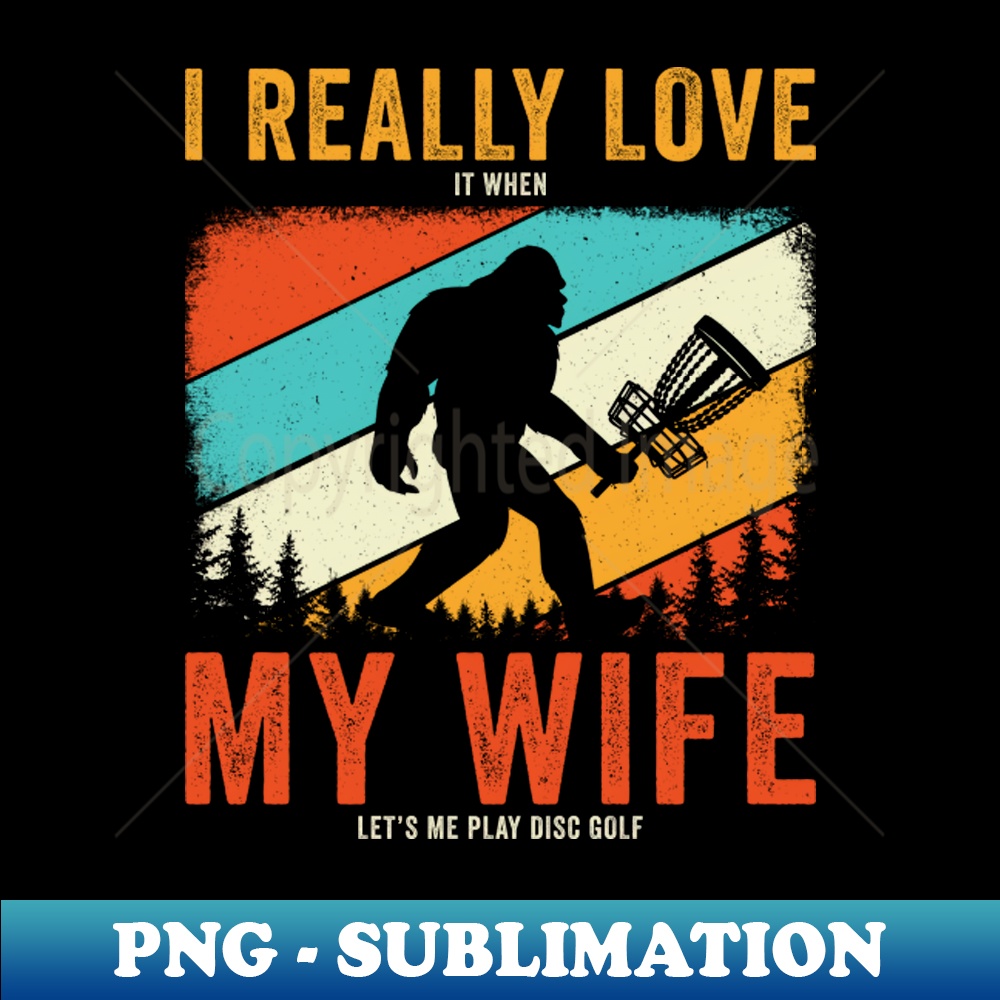 I really Love my wife Funny Disc Golf Frisbee Golf - Elegant | Inspire ...