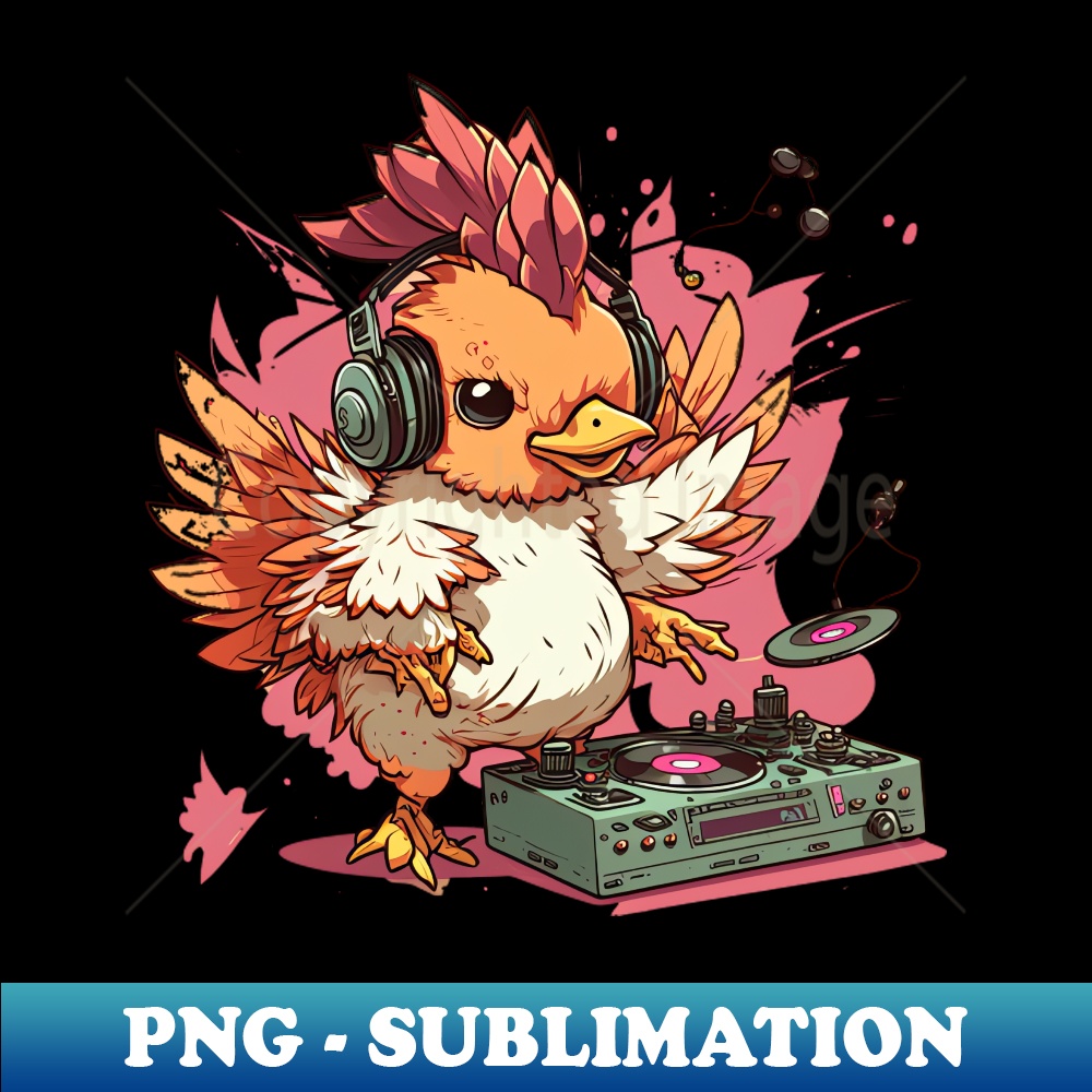 Chicken Dj - Digital Sublimation Download File - Instantly T | Inspire ...