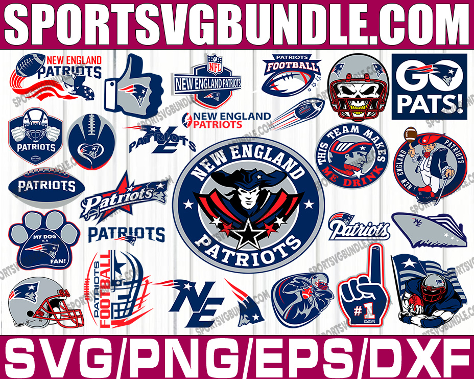Bundle 27 Files New England Patriots Football team Svg, New | Inspire ...