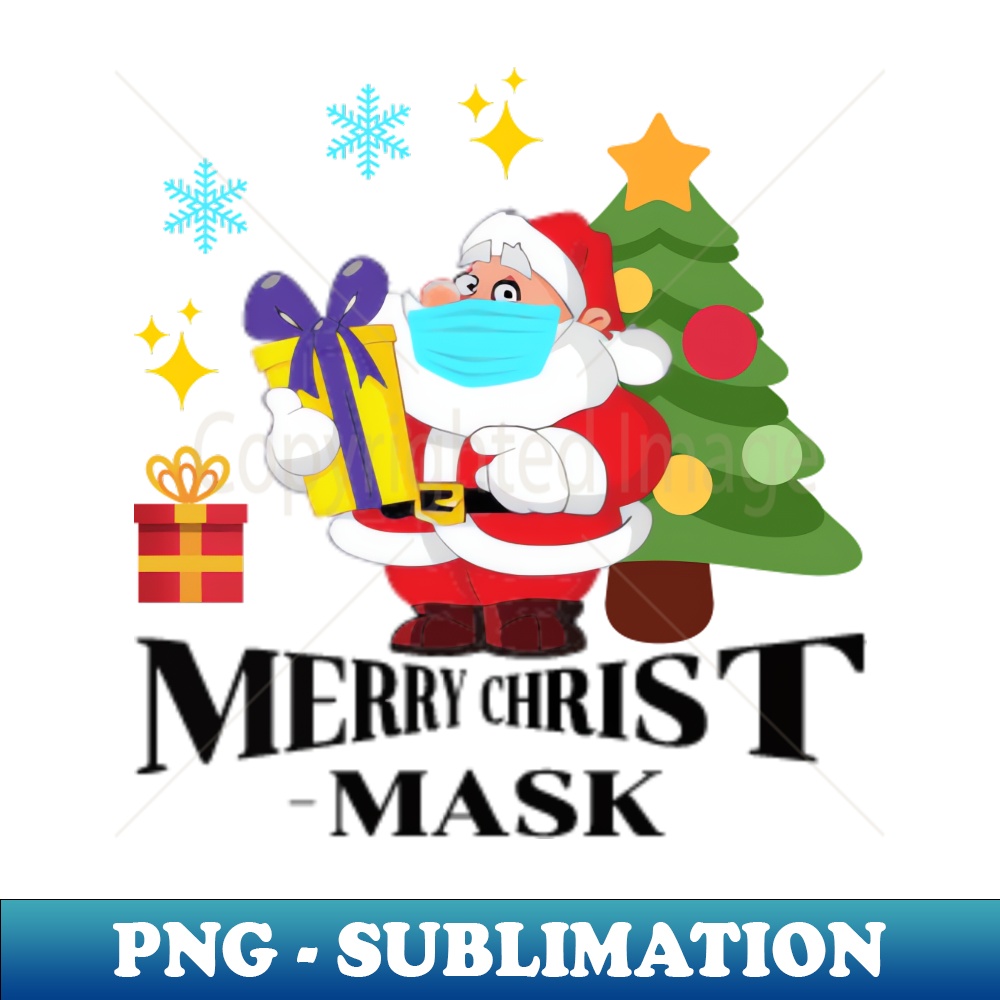 Merry Christ Mask Funny Santa with Face Mask - Stylish Subli | Inspire ...